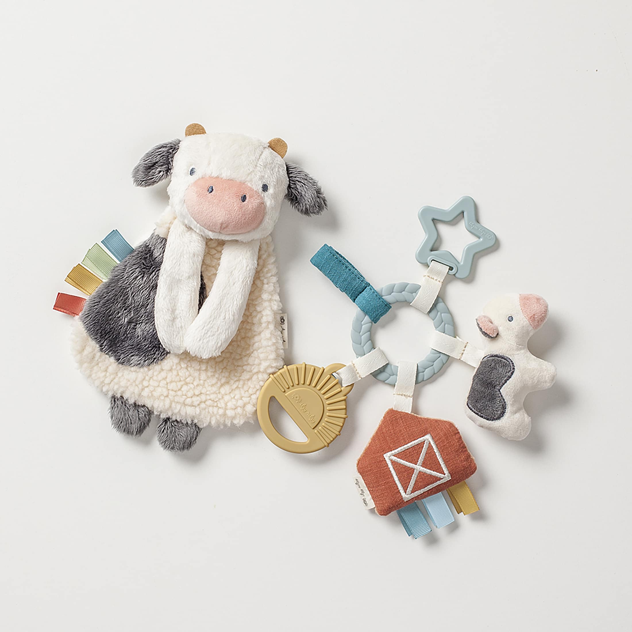 Itzy Ritzy Farm Bitzy Busy Gift Set - Cow Lovey | Treasures by Hey ...