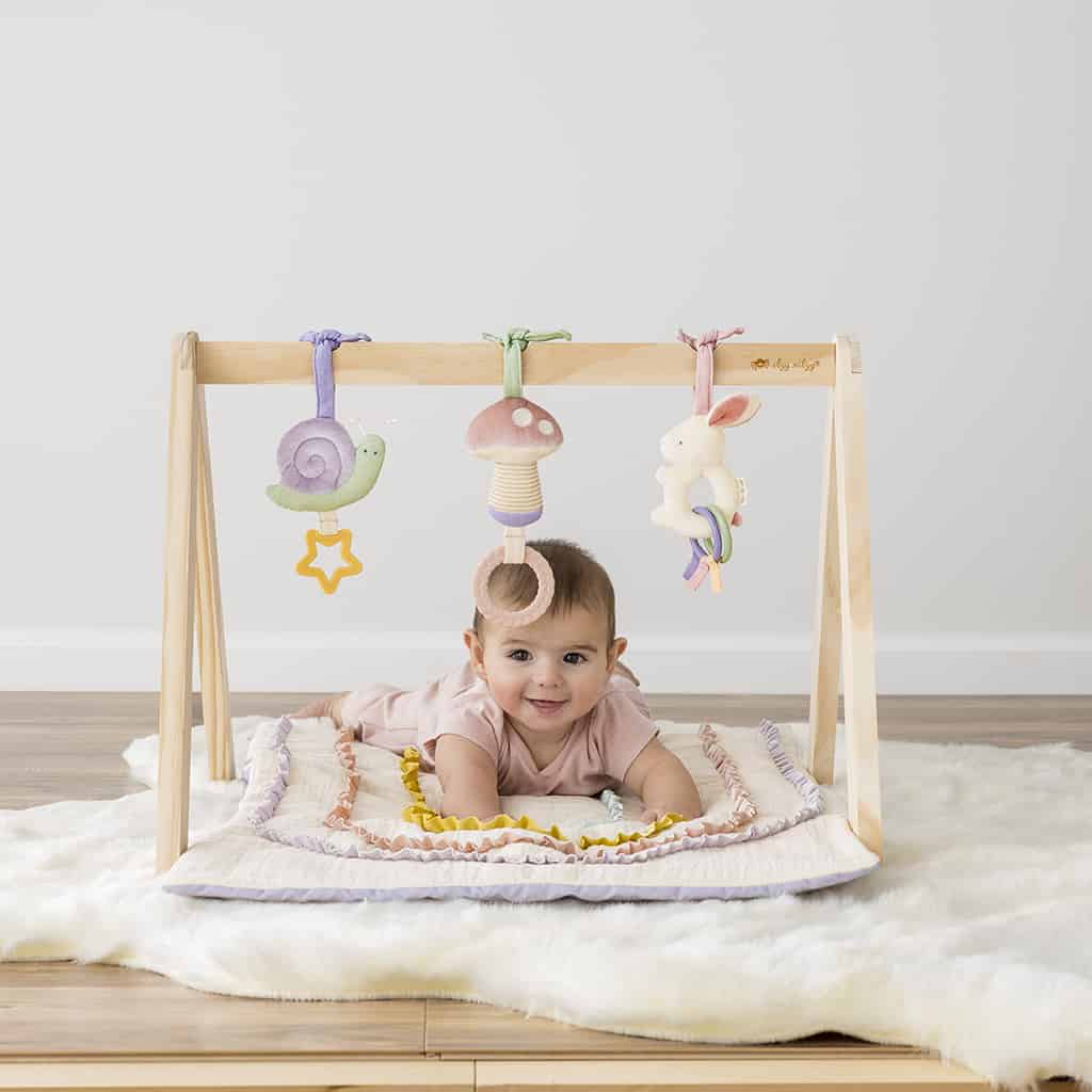 Ritzy Activity Gym - Wooden Activity Gym with Play Mat and Toys ...