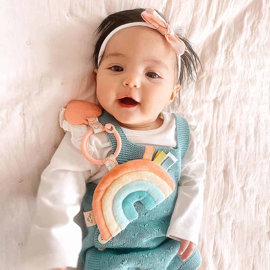 Itzy Ritzy - Itzy Pal - Plush Pal Infant Toy with Silicone Teether ...