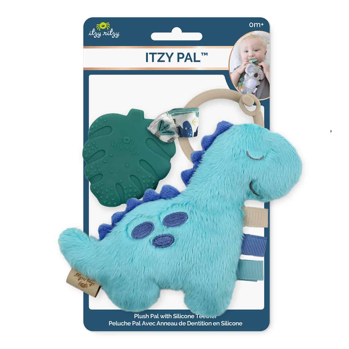 Itzy Ritzy - Itzy Pal - Plush Pal Infant Toy with Silicone Teether ...